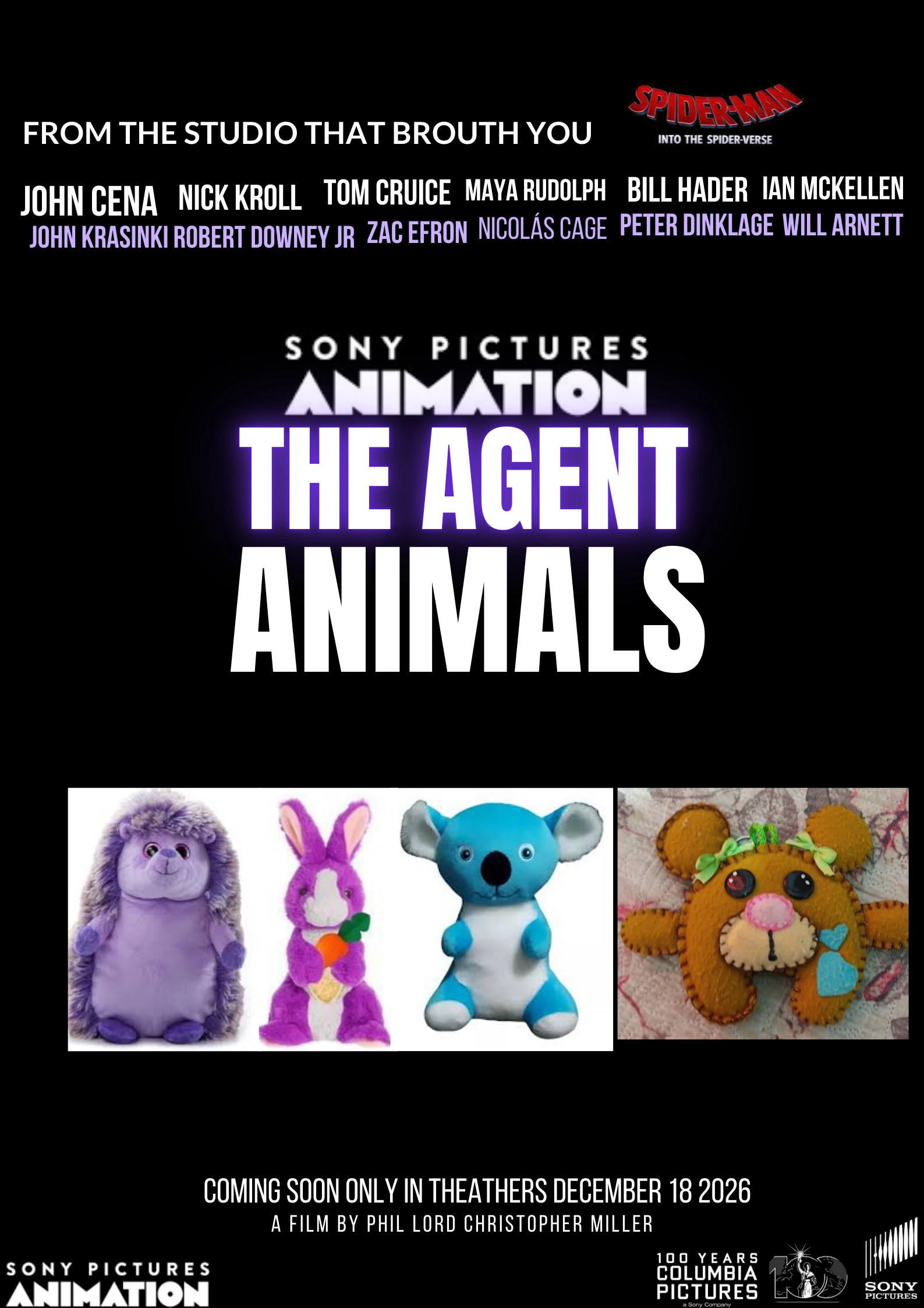 The Agent Animals Movie 2026 Columbia Pictures Sony Pictures Animation ...