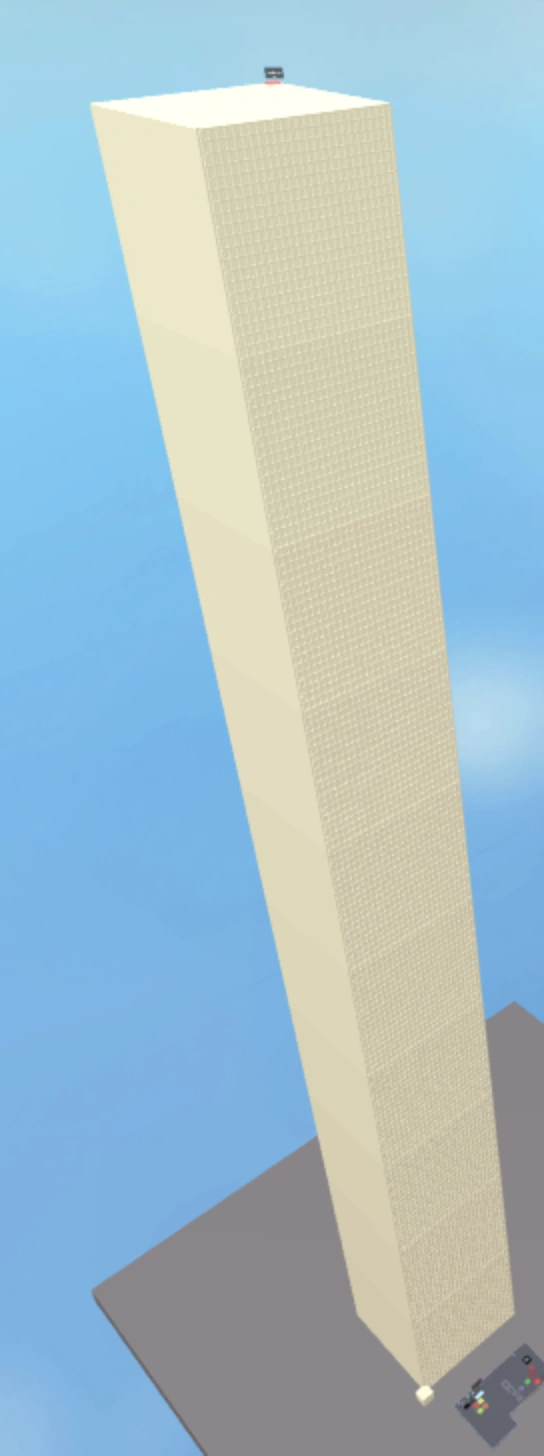 I made a tower that is over 50 hours long, with no outside sections. No ...