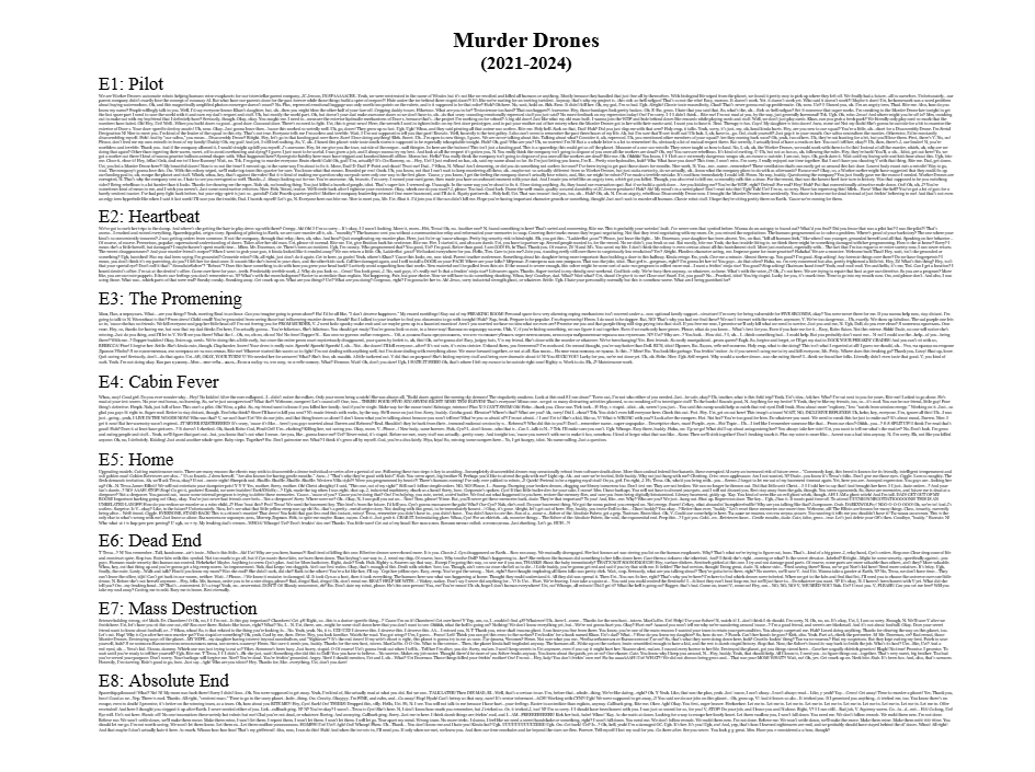 Murder Drones Scripts | Fandom