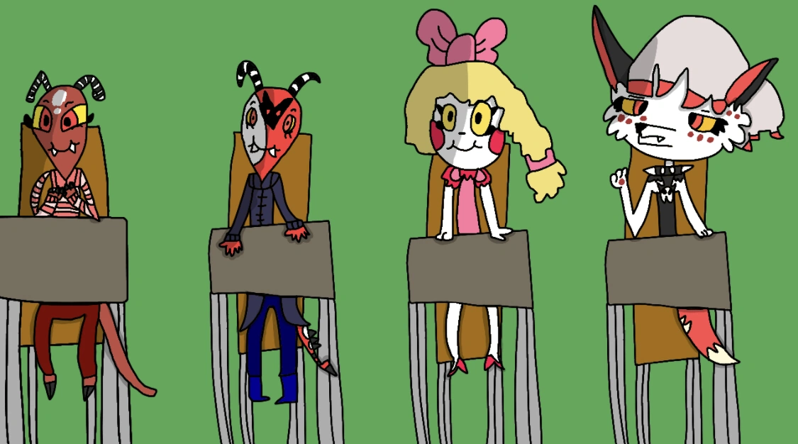 I drew some of the hazbin and helluva boss characters as kids! | Fandom