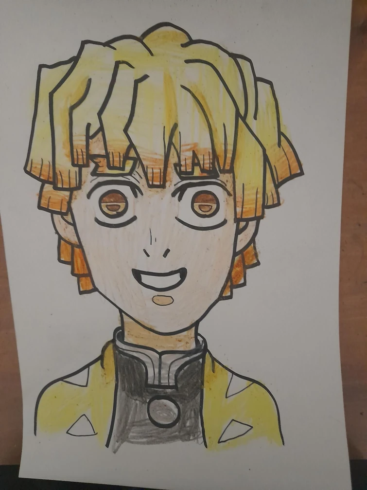 My colored drawing of Zenitsu | Fandom