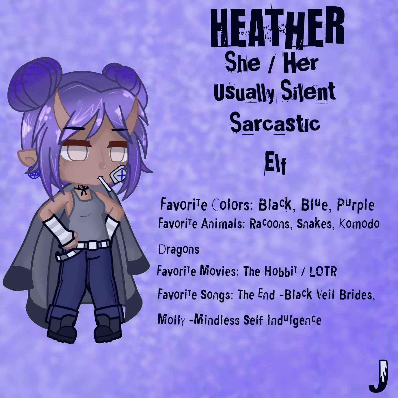 Finished the character sheet for Heather! | Fandom