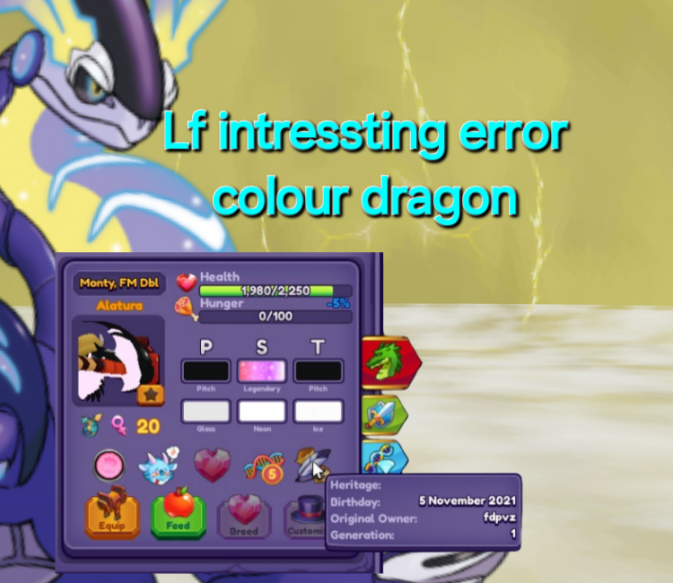 lf error colour dragon heh | Fandom