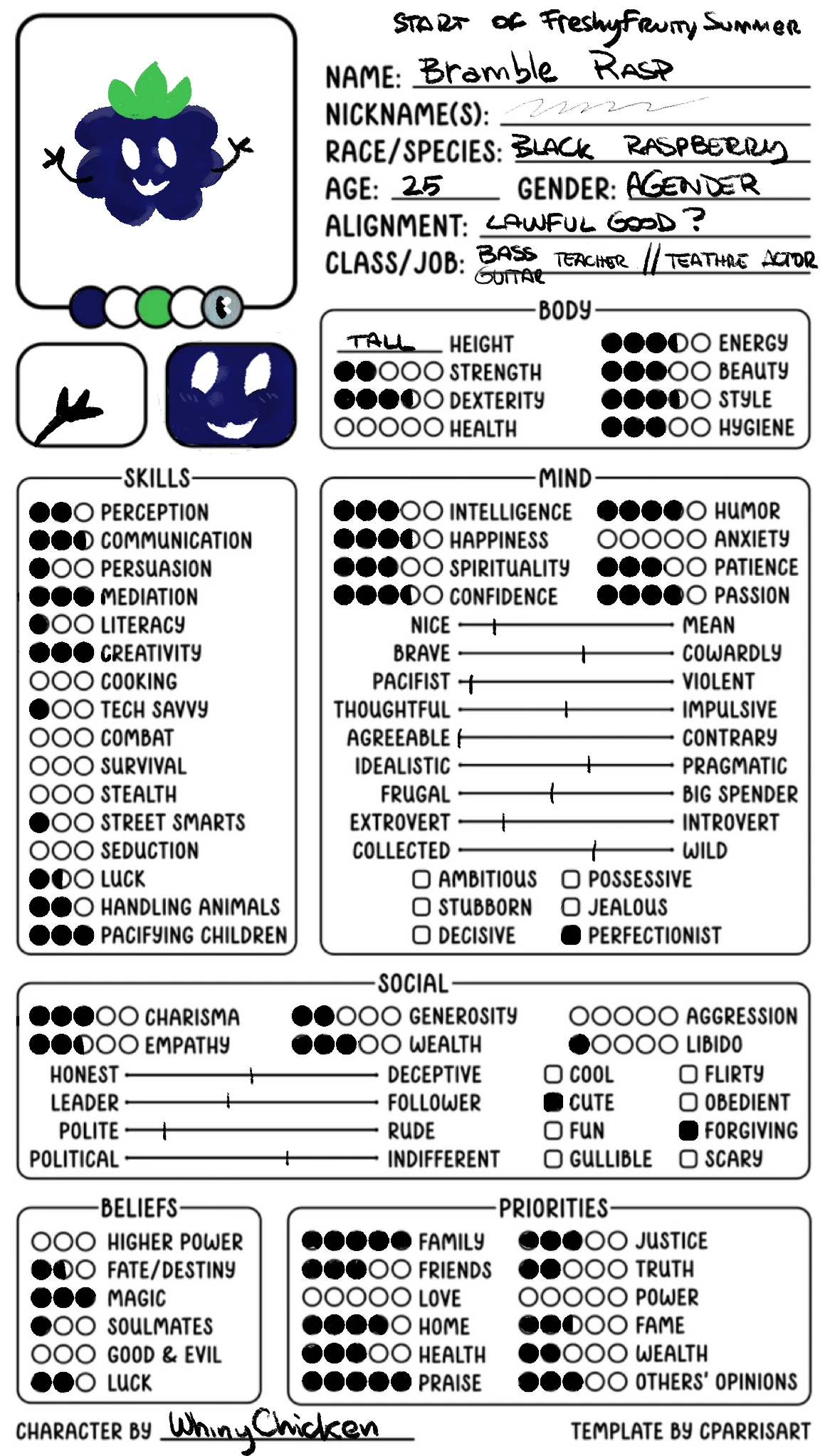 Character Sheet: Bramble | Fandom
