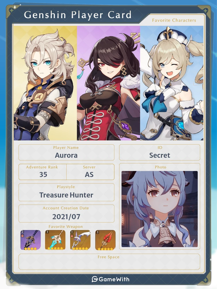 make your own character card! | Fandom