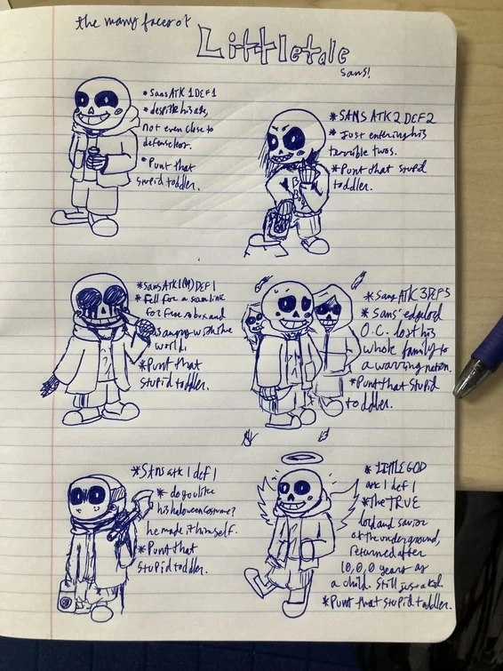 The Many Faces of Littletale Sans | Fandom