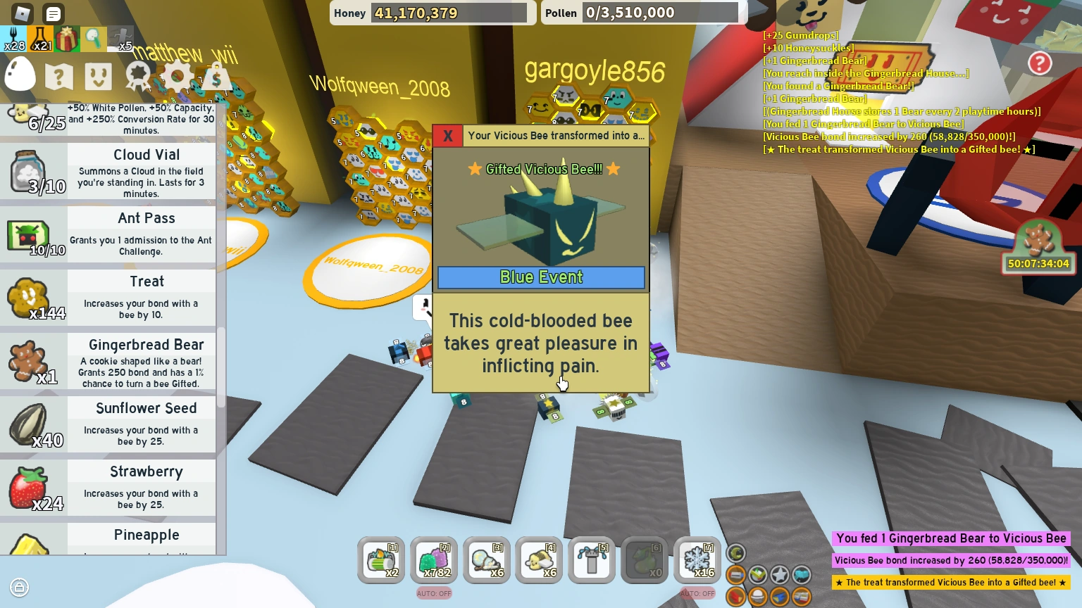 Back into bss, got gifted v in a single gingerbread bear | Fandom