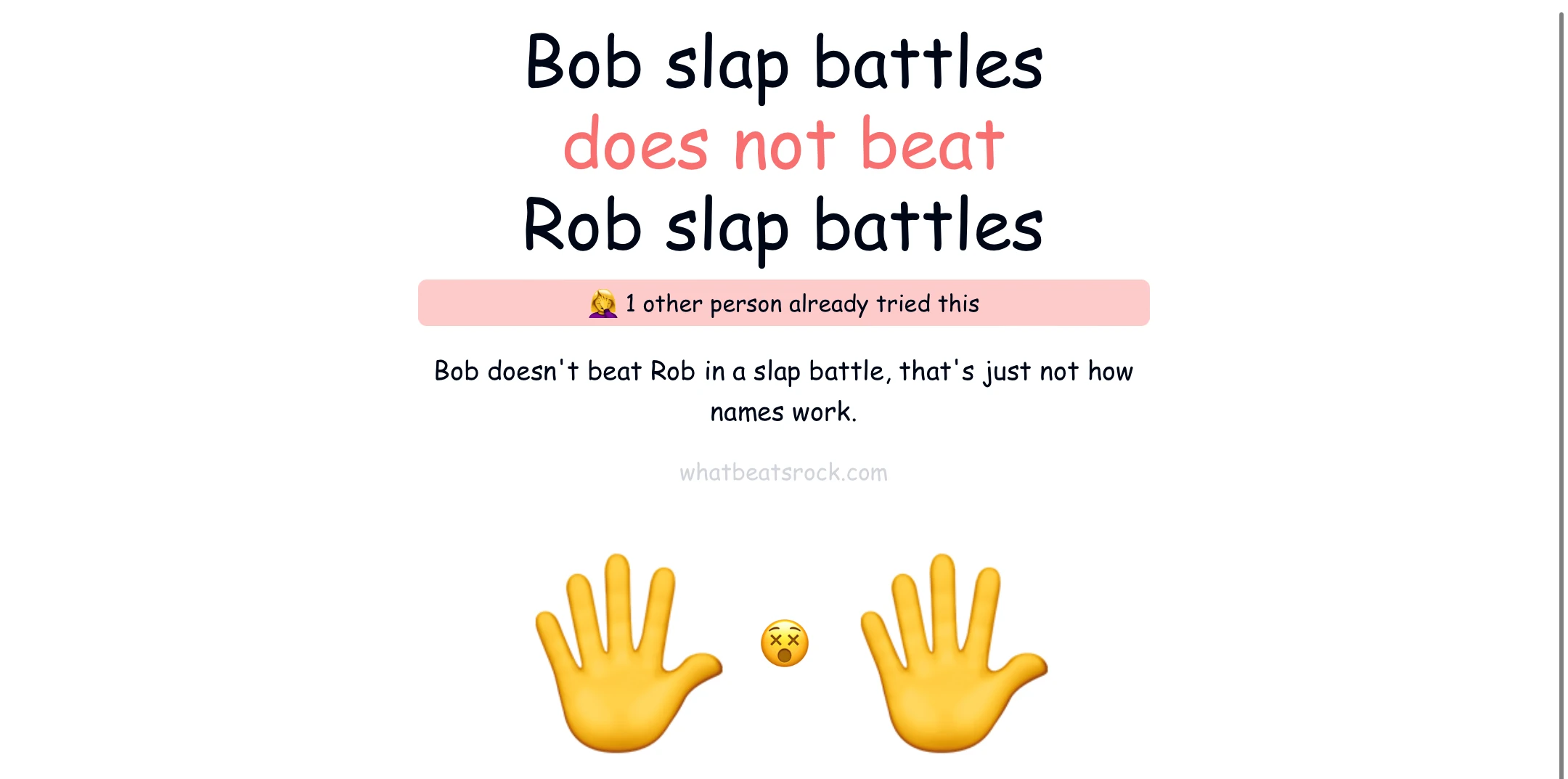 It’s official yall. The debate between if rob is stronger then bob or ...