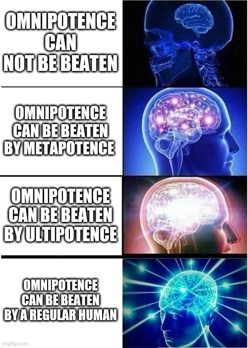 I have made a meme about the past ultipotent and metapotent discourse ...