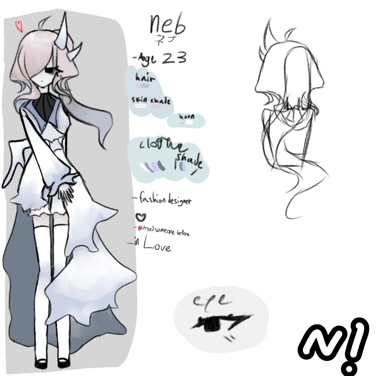 neb redesign reference sheet real | Fandom