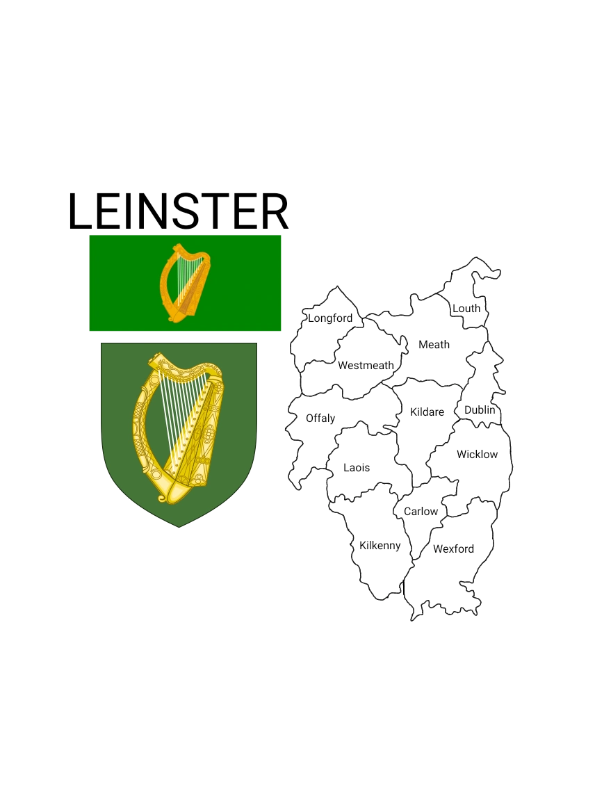 Map Of Leinster: A province of Ireland | Fandom