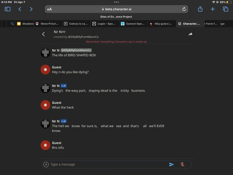 Love this bot ngl | Fandom