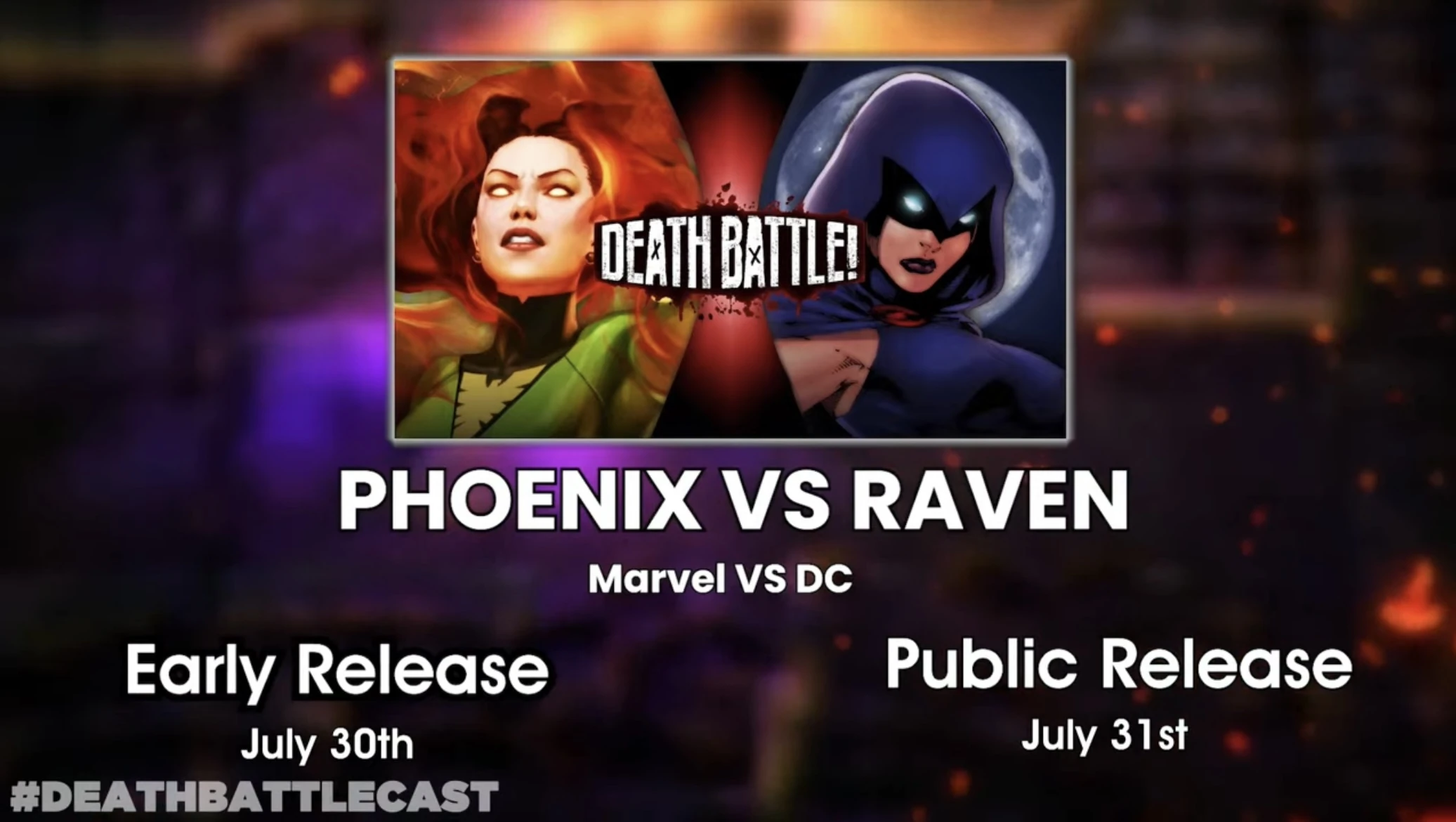 It seems for the thumbnail for Phoenix vs Raven their reusing the same Raven render | Fandom