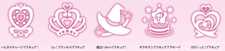 All Official Marks of Pretty Cure works (Pretty Cure Emblems): What is ...