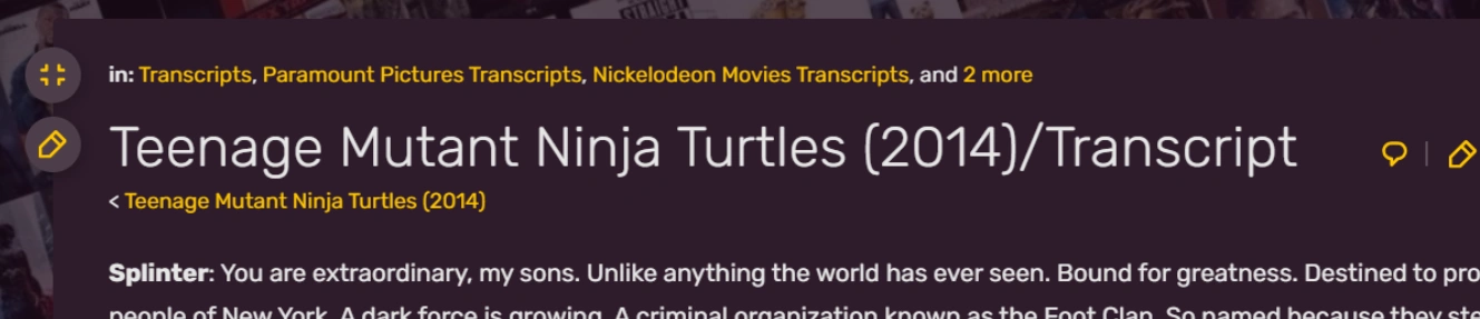 TMNT Bayverse Transcript help | Fandom