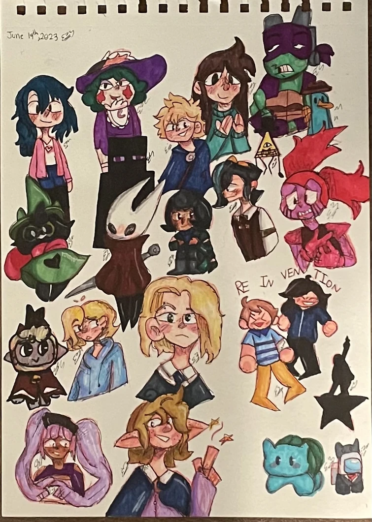 Doodles of some favorite characters | Fandom