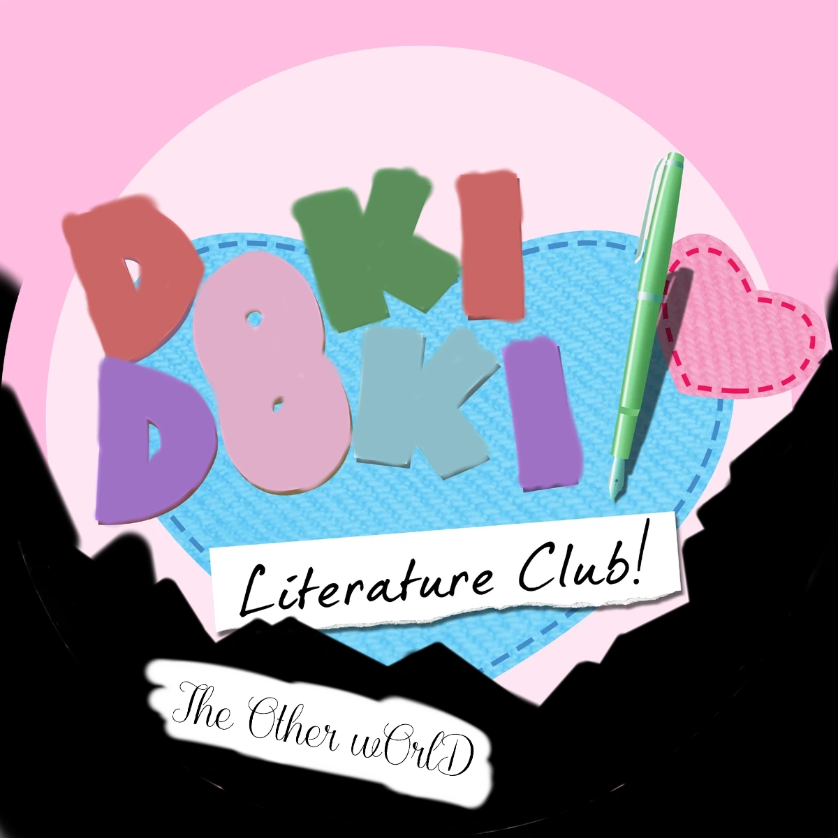 Logo for a mod I'll need help with.... Doki Doki Literature Club! The ...