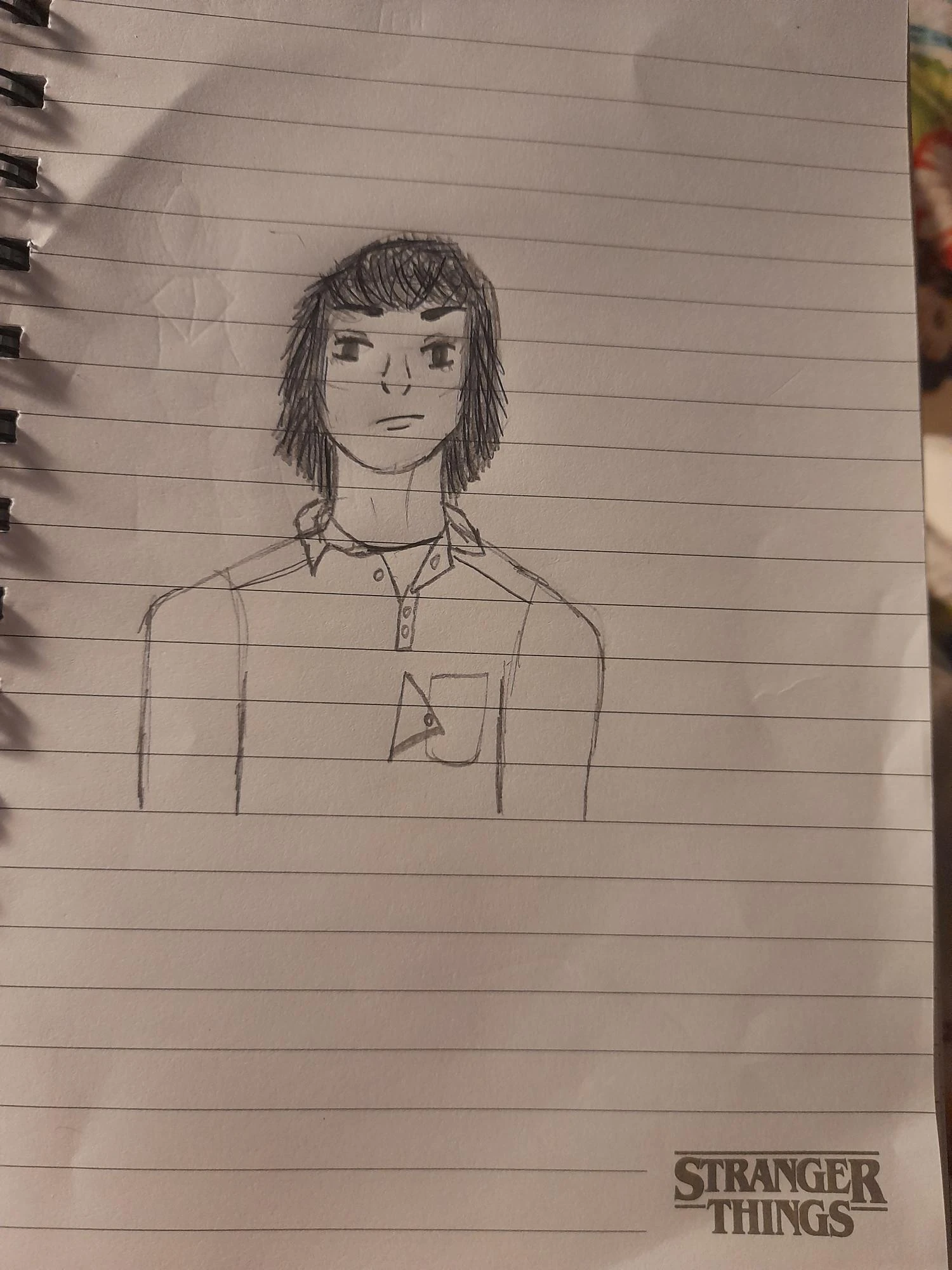 Take some crappy Mike Wheeler fanart- it's 1am. And yes, I do have a ...