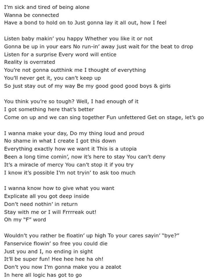 So, this song | Fandom