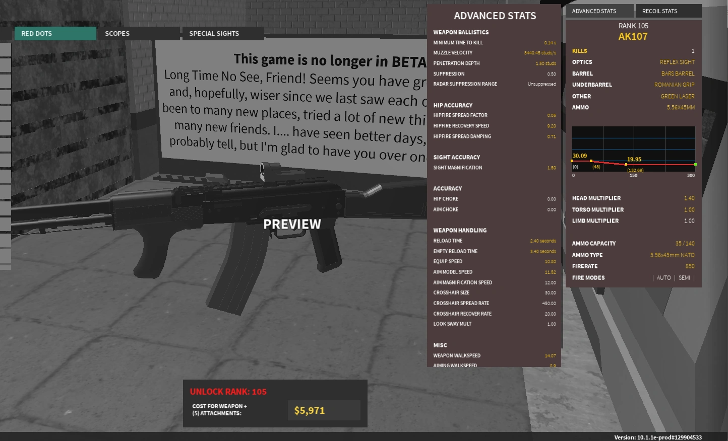 Is This The Highest Muzzle Velocity In The Game (For Full Auto)?? | Fandom