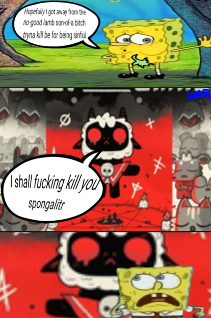 i made one of those cursed SpongeBob comics based off of the new update ...