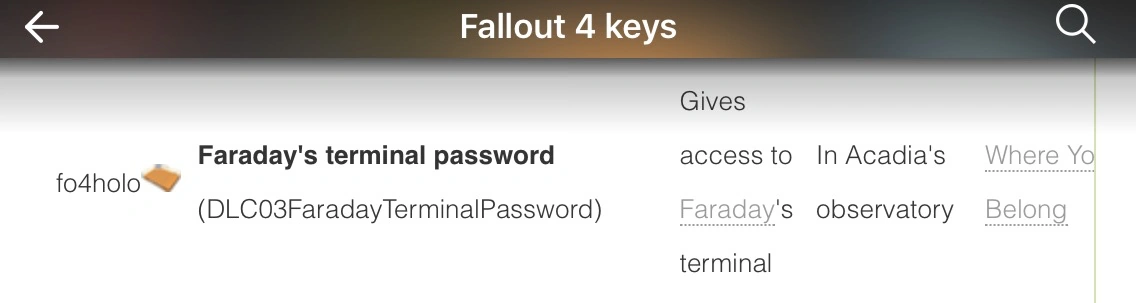 Faraday's Terminal Password | Fandom