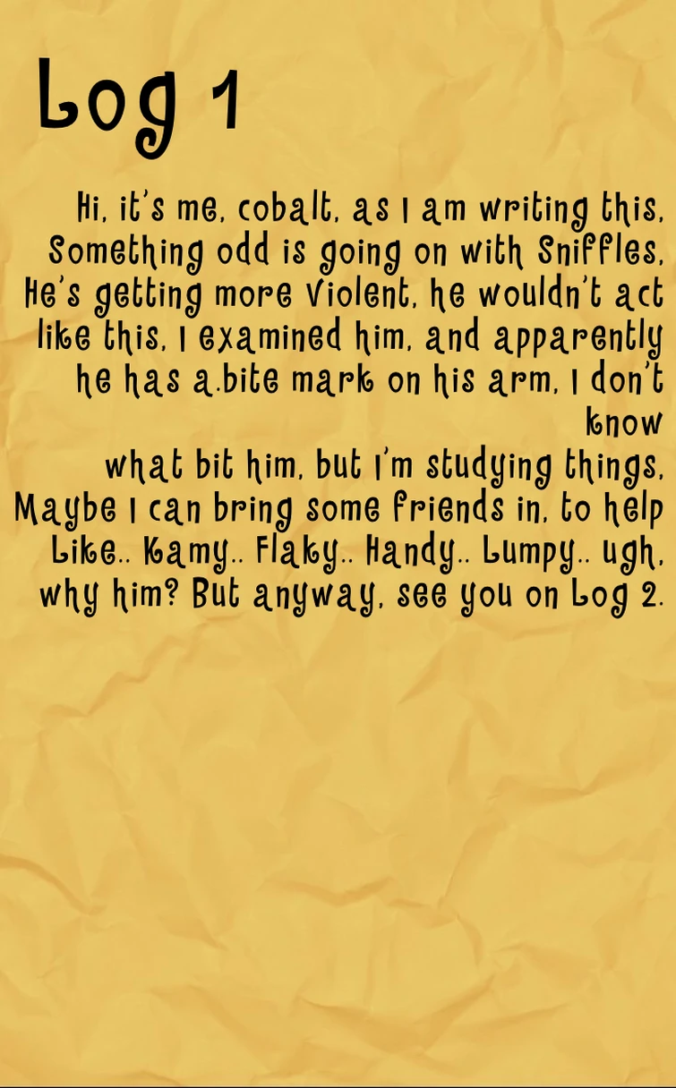 HTFF Infection AU - Log 1 | Fandom