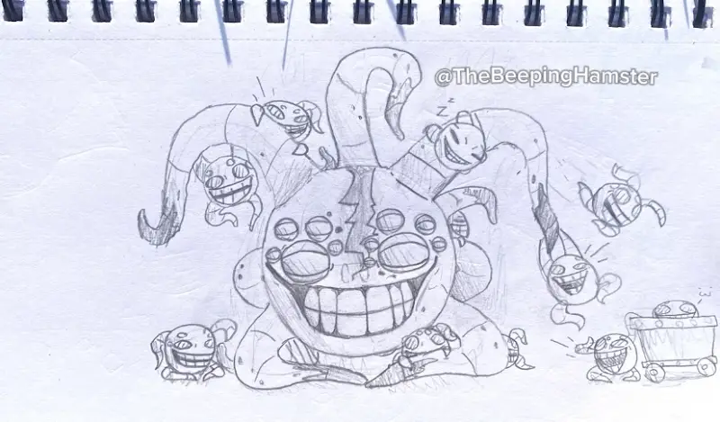 A sketch of Queen Giggle and her babies by BeepingHamster | Fandom