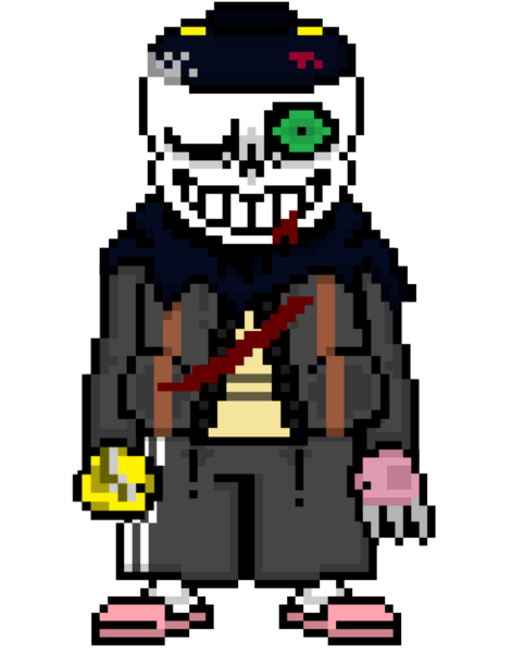 Mist sans phase two sprites (for an ost concept video thing im working ...