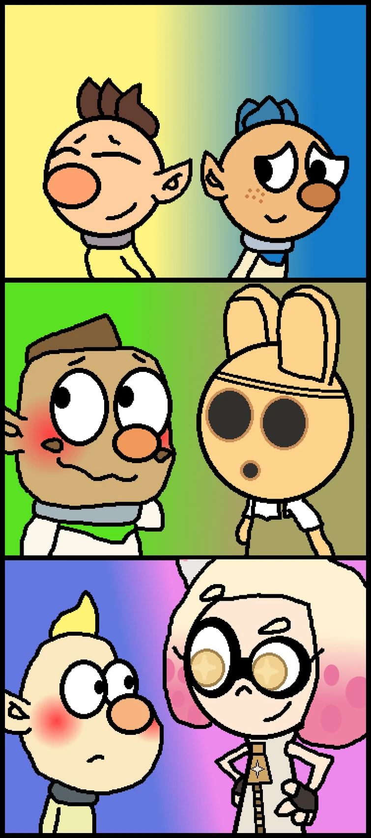 Pikmin Captains and their dates art made by RTCartoons123 on Deviantart ...