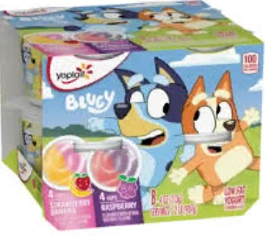 Bluey and bingo in a yogurt box | Fandom