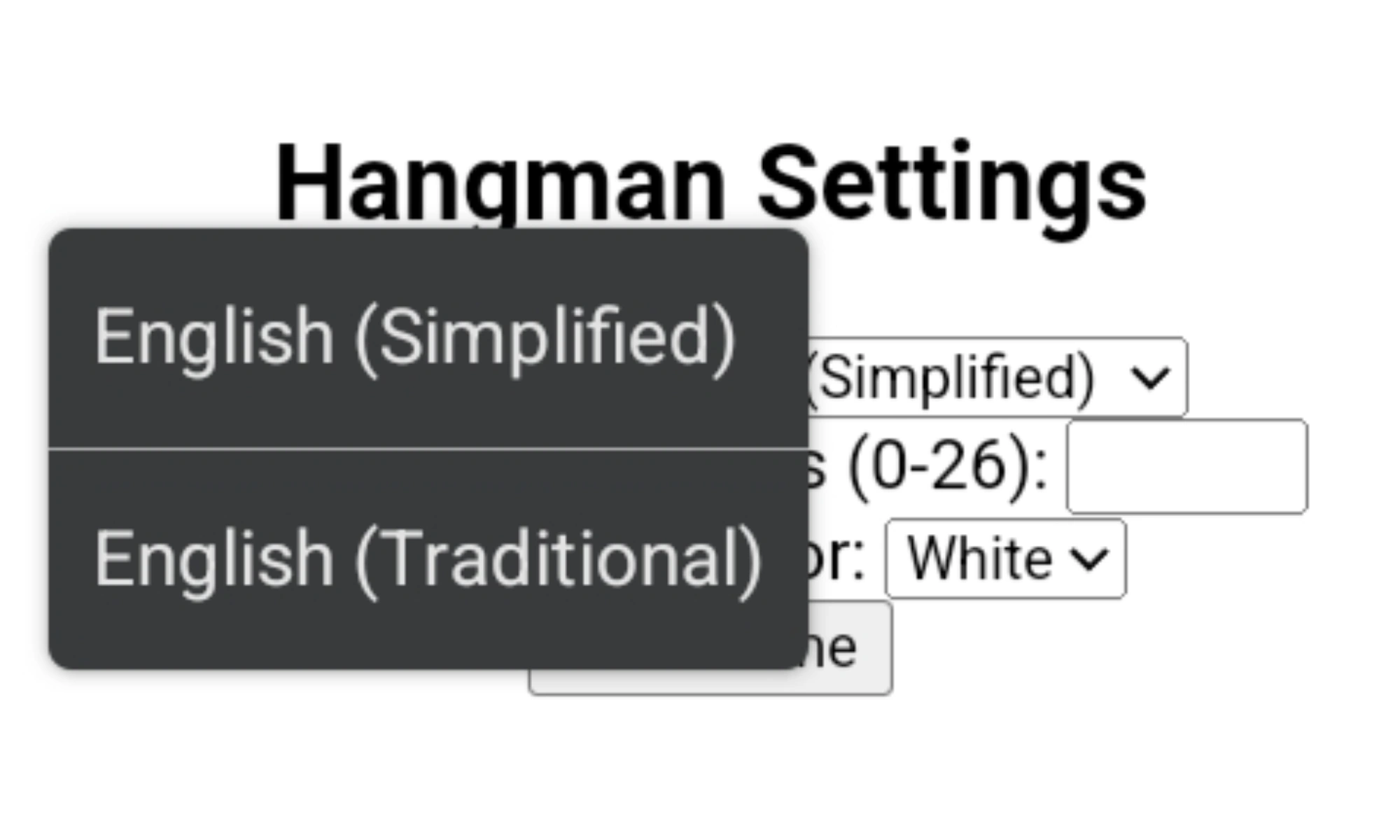 I was playing different hangman versions because I was bored, and saw ...
