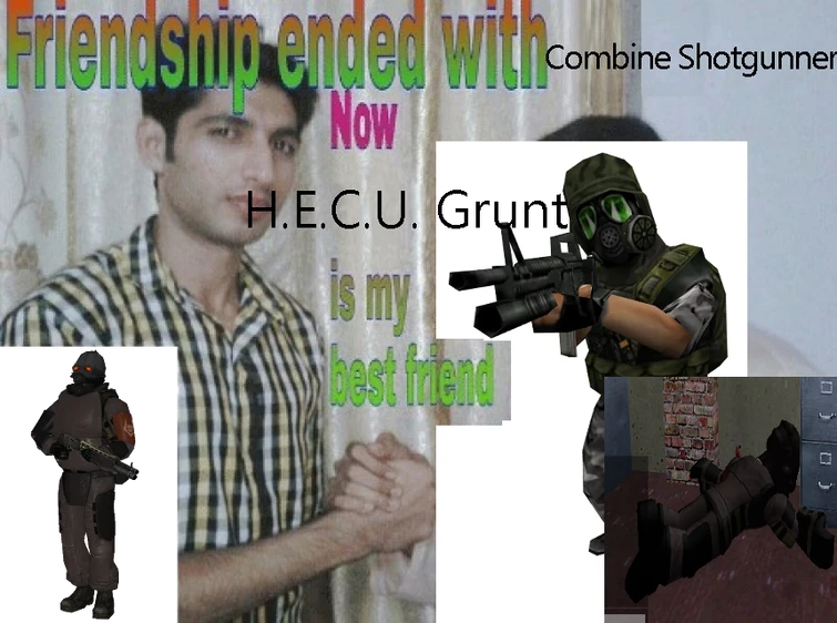 no more combine shotgunner, now we have HECU grunt | Fandom