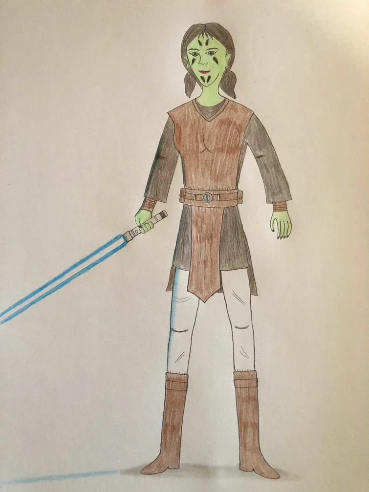 🎨 OC Drawing: Mirialan Jedi Knight Hurla Pekall | Fandom