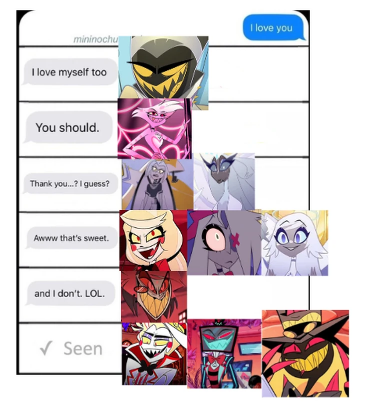 uhm just some random hazbin memes i made with random templates 🫠 | Fandom