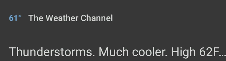 Thunderstorms. Much Cooler. Thanks Weather Channel. | Fandom