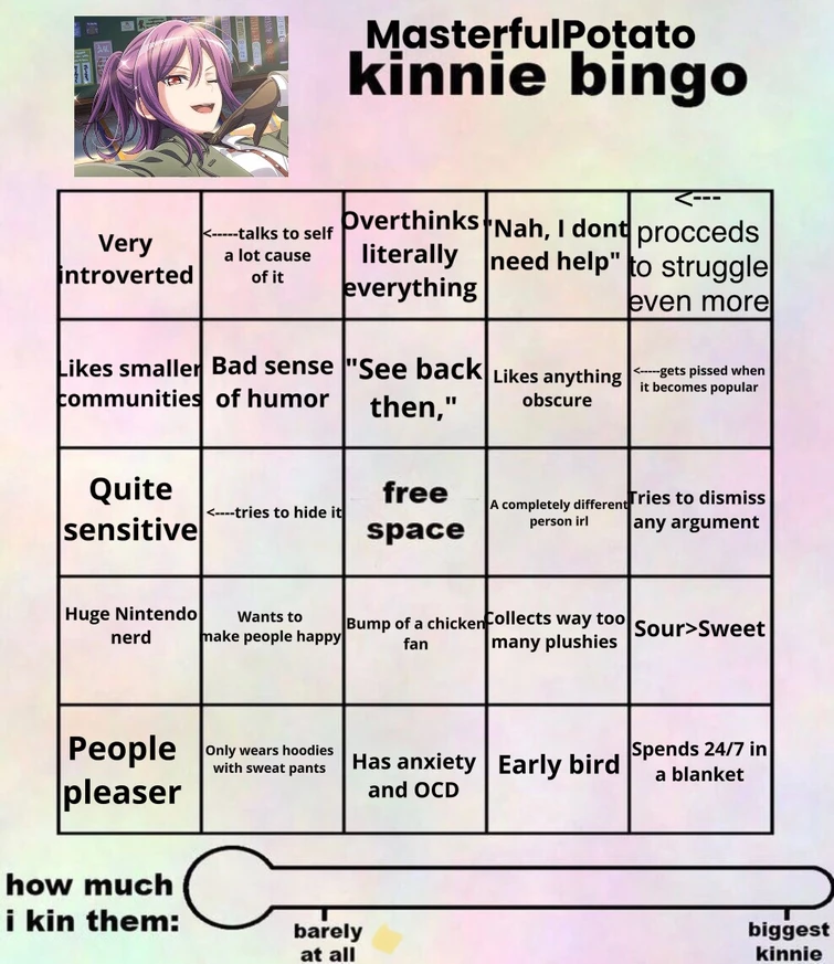 I randomly remembered I made my own bingo | Fandom