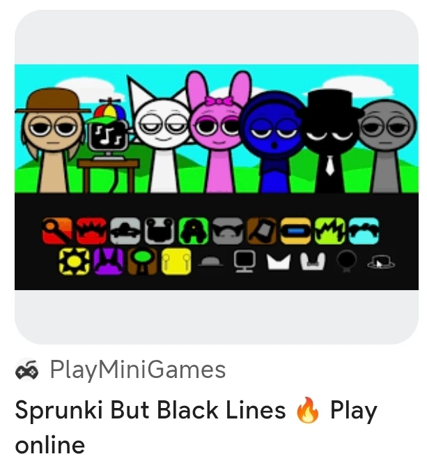 Sprunki already has black lines don't you mean thicker lines | Fandom