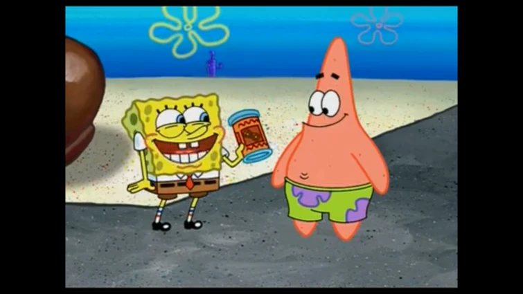 SpongeBob predicted Luan Loud. Fun fact: they're both yellow characters ...