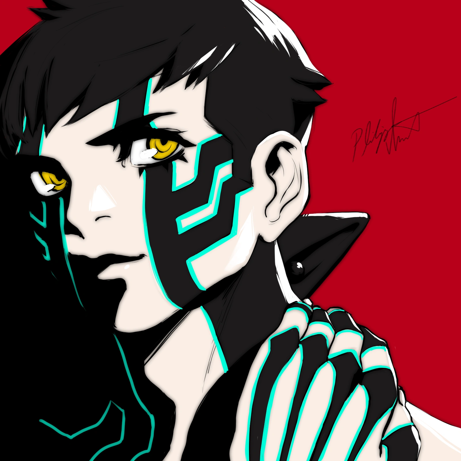 Commission I did of Naoki from SMT Nocturne as part of series I'm ...