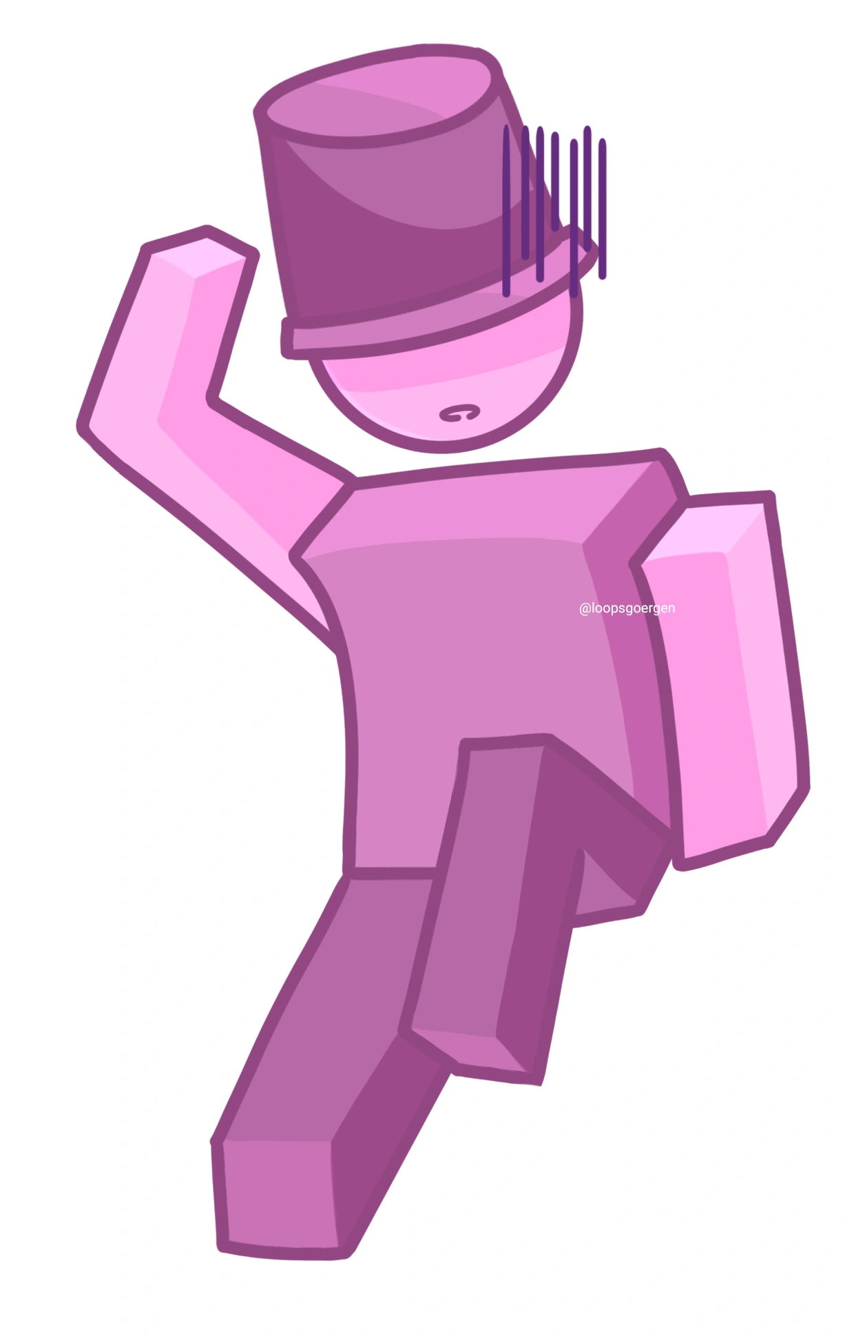 I drew some more block characters! Planning on adding hair next time ...