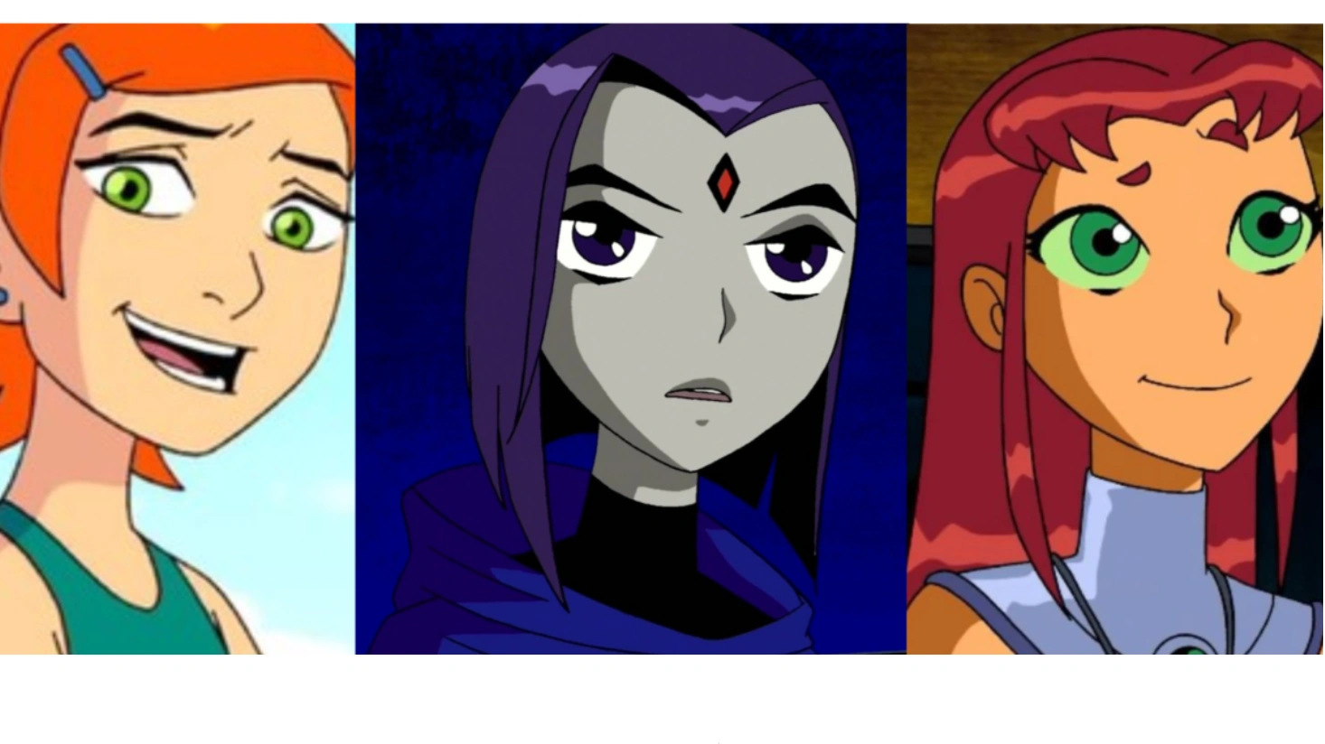 Gwen, Raven, and Starfire. | Fandom