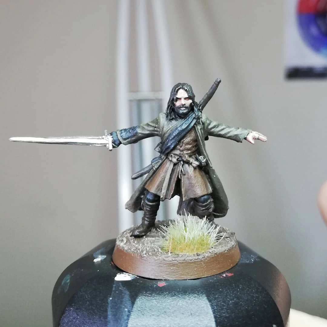 Strider, ready to protect the hobbits on their adventures. Please enjoy ...