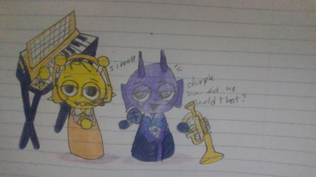 Simon and durple plays on stage | Fandom