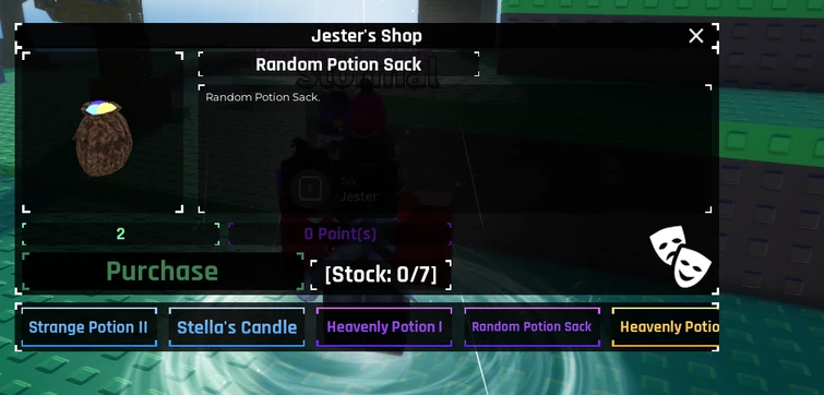I have alot of ss of random potion sack | Fandom