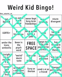 Weird kid bingo | Fandom