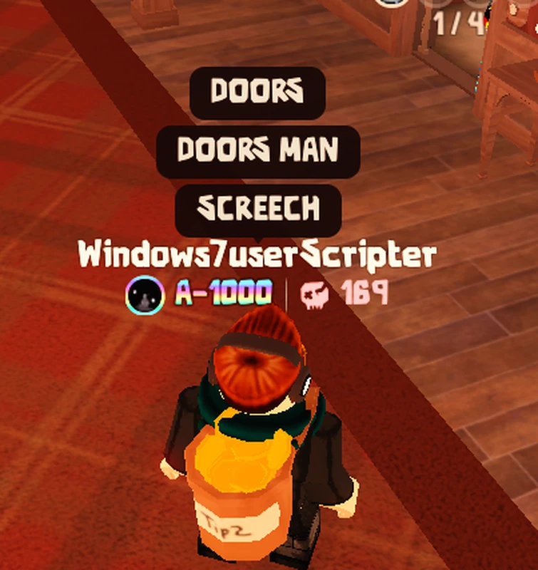 Playing DOORS with the roblox doors font | Fandom