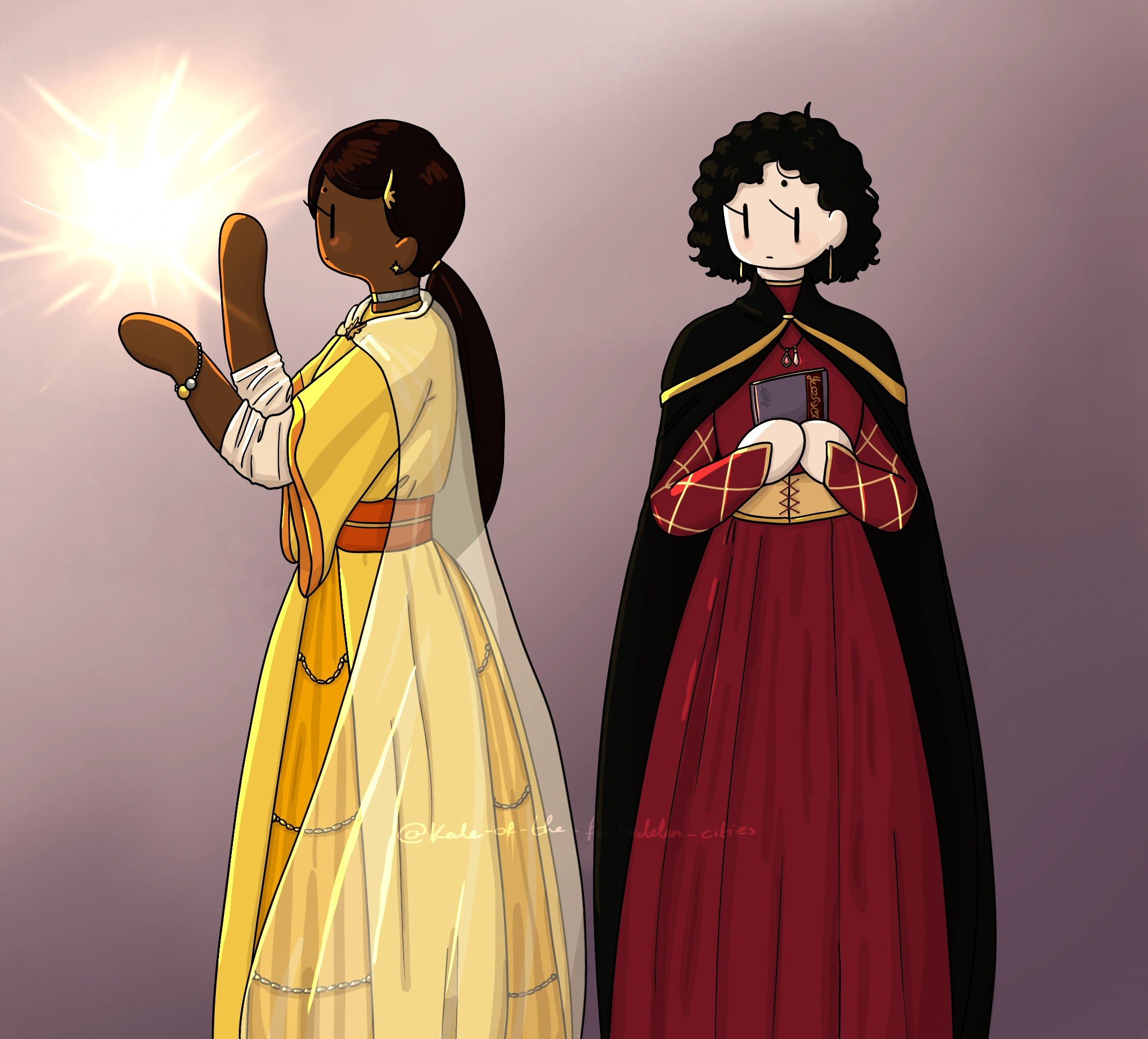 luzia and vespera!! plus some other digital art stuff i finished ...