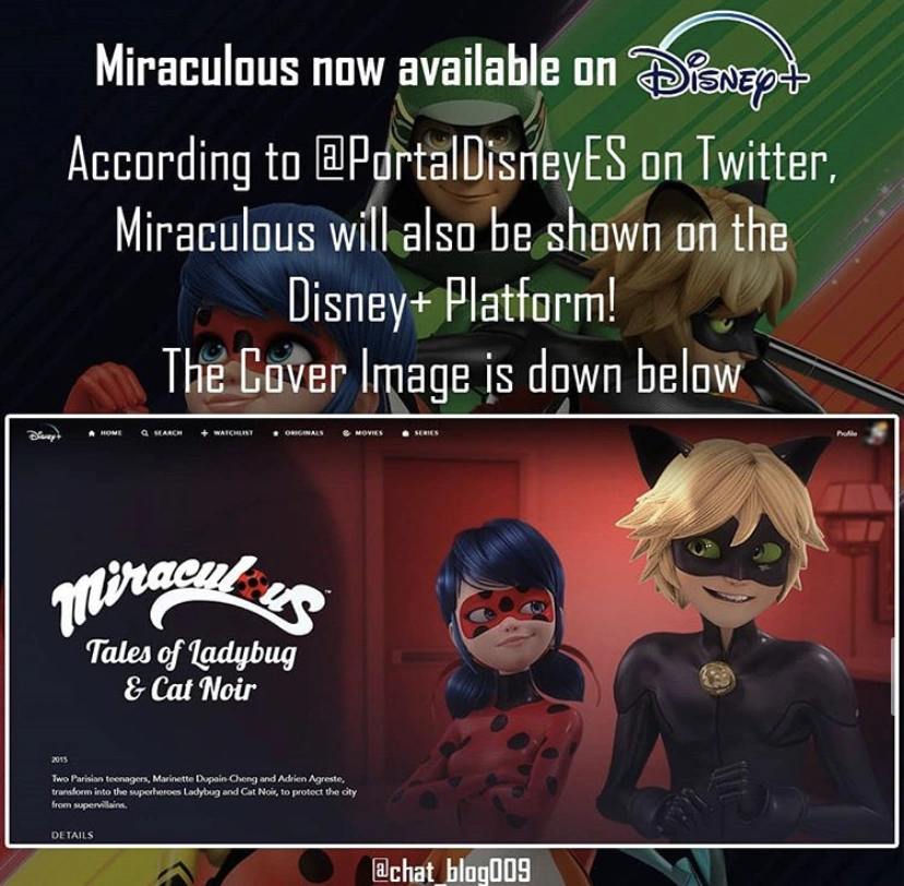 Miraculous on Disney+??? | Fandom