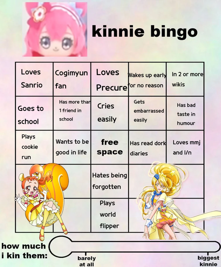 Kinnie bingo | Fandom